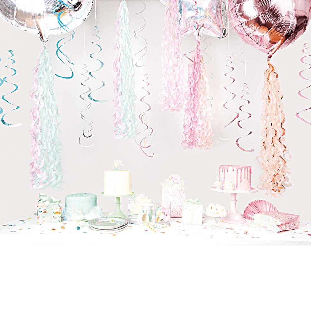 Spiral Streamer Turquoise Set of 6 – Boxfetti.ae