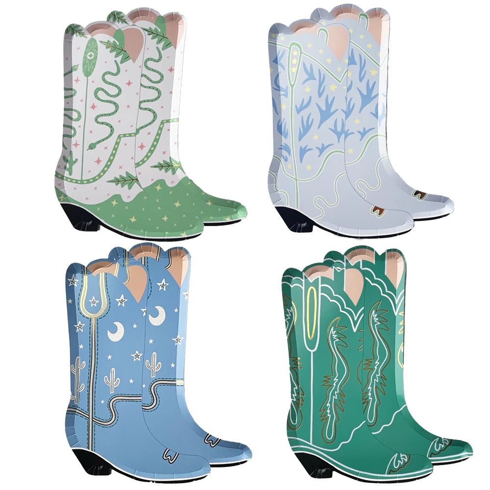 Yeehaw Large Boot Plates Set of 8 – Boxfetti.ae