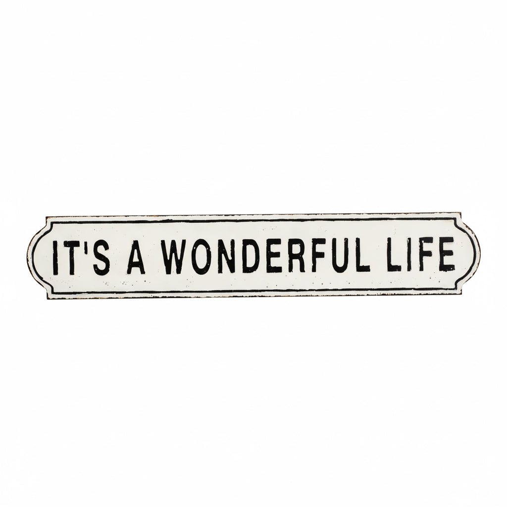 It's a Wonderful Life Sign 112x21cm – Boxfetti.ae