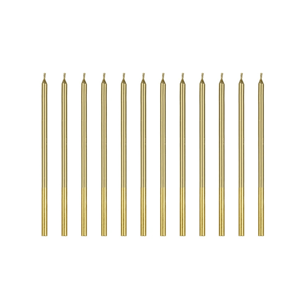 Gold Candles Set of 12 – Boxfetti.ae