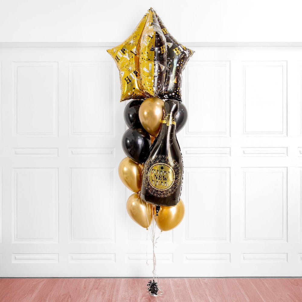The Golden Pop Happy New Year Balloon Bouquet – Boxfetti.ae