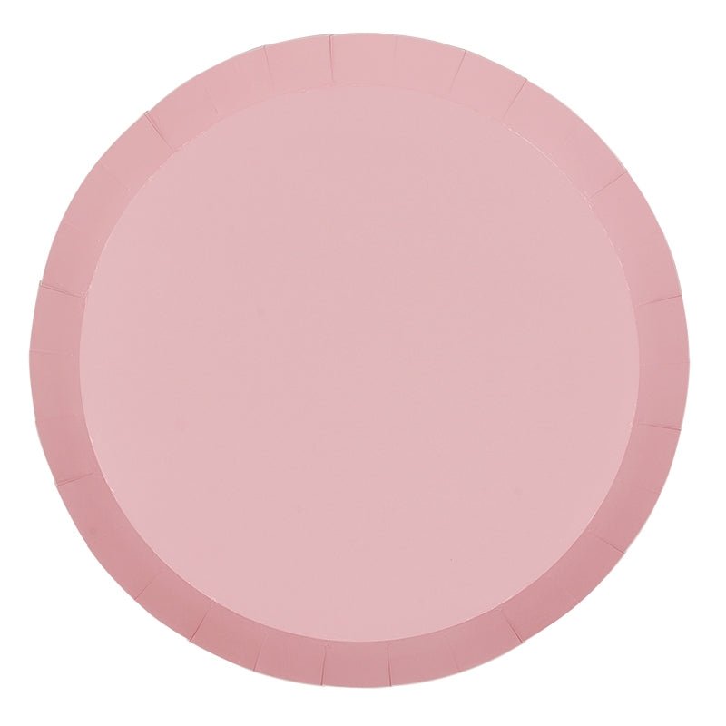 Classic Pink Round Plates Set of 10 – Boxfetti.ae