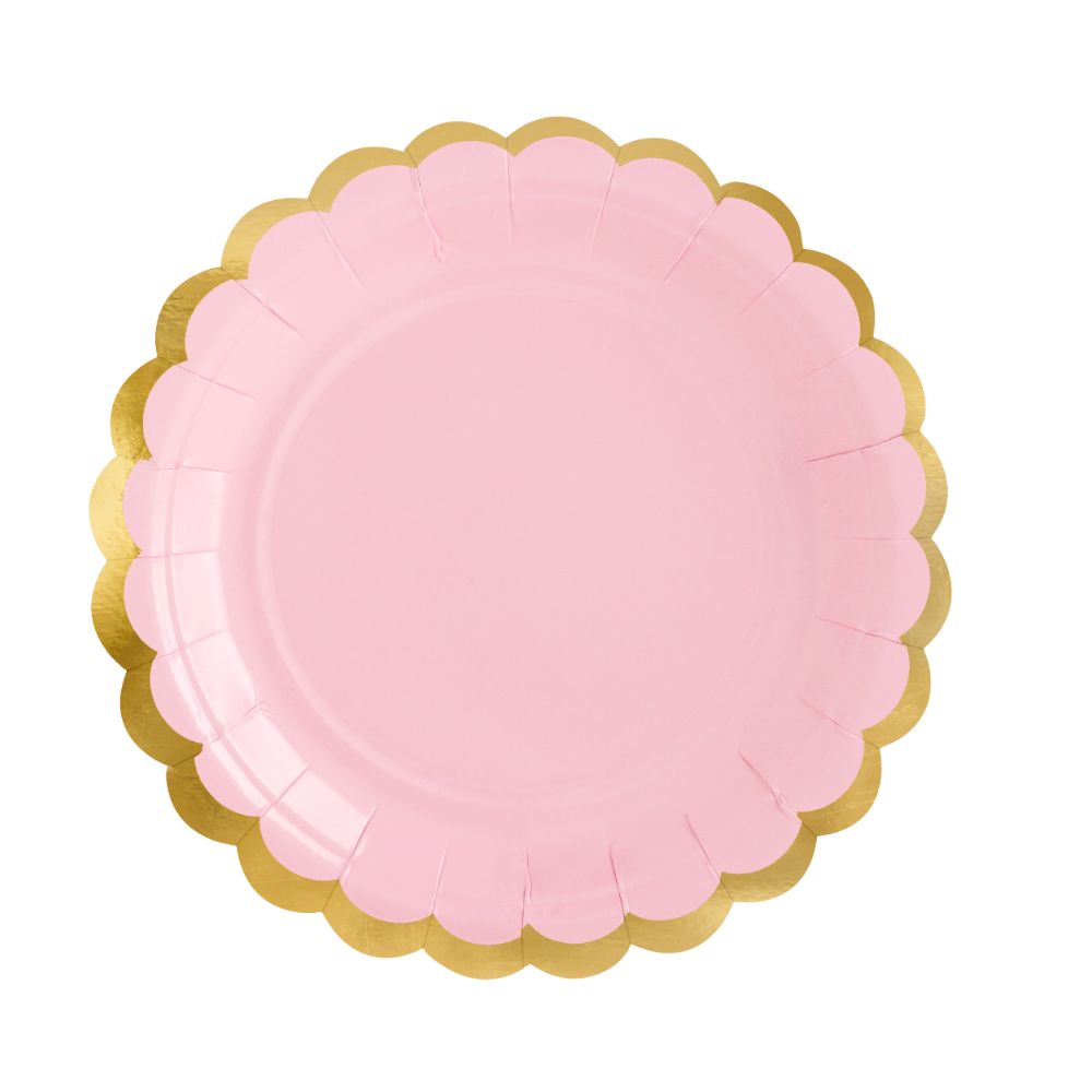 Light Pink Paper Plates – Boxfetti.ae