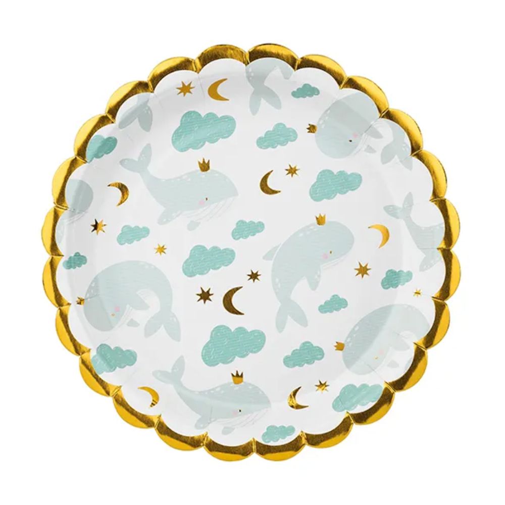 Whale Plates Set of 6 – Boxfetti.ae